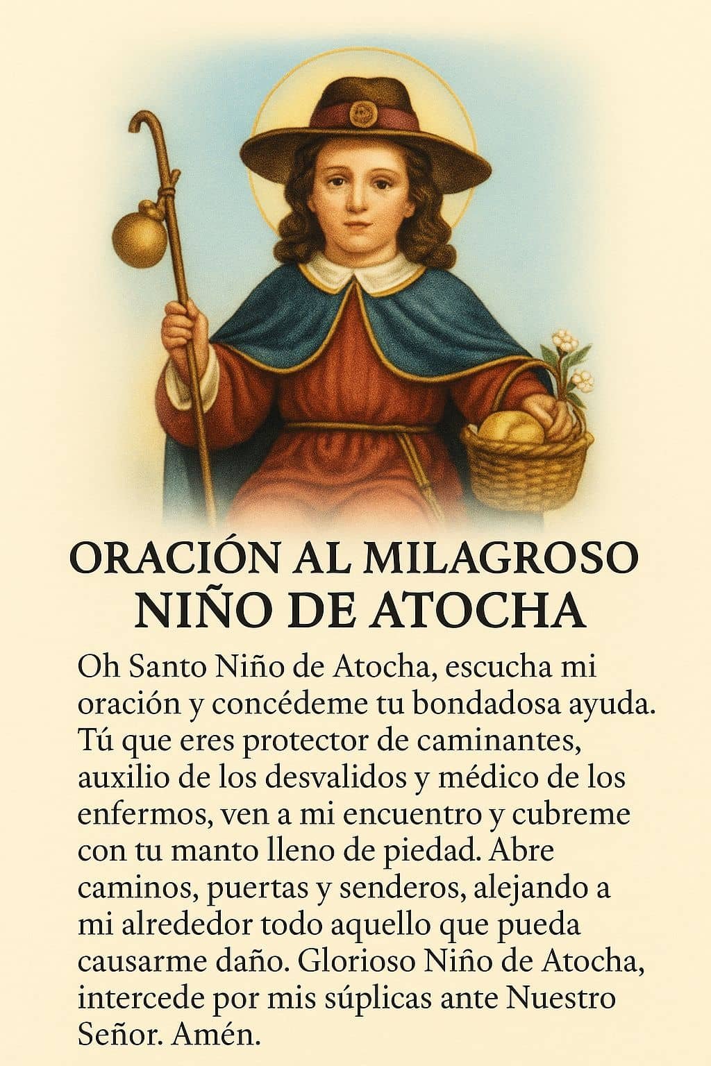 Oracion del Milagrosisimo Santo Nino de Atocha ⋆ La Oración Diaria